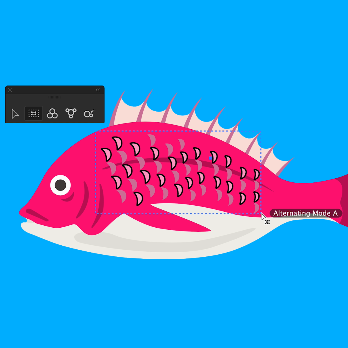 How to select fully enclosed objects in Adobe Illustrator