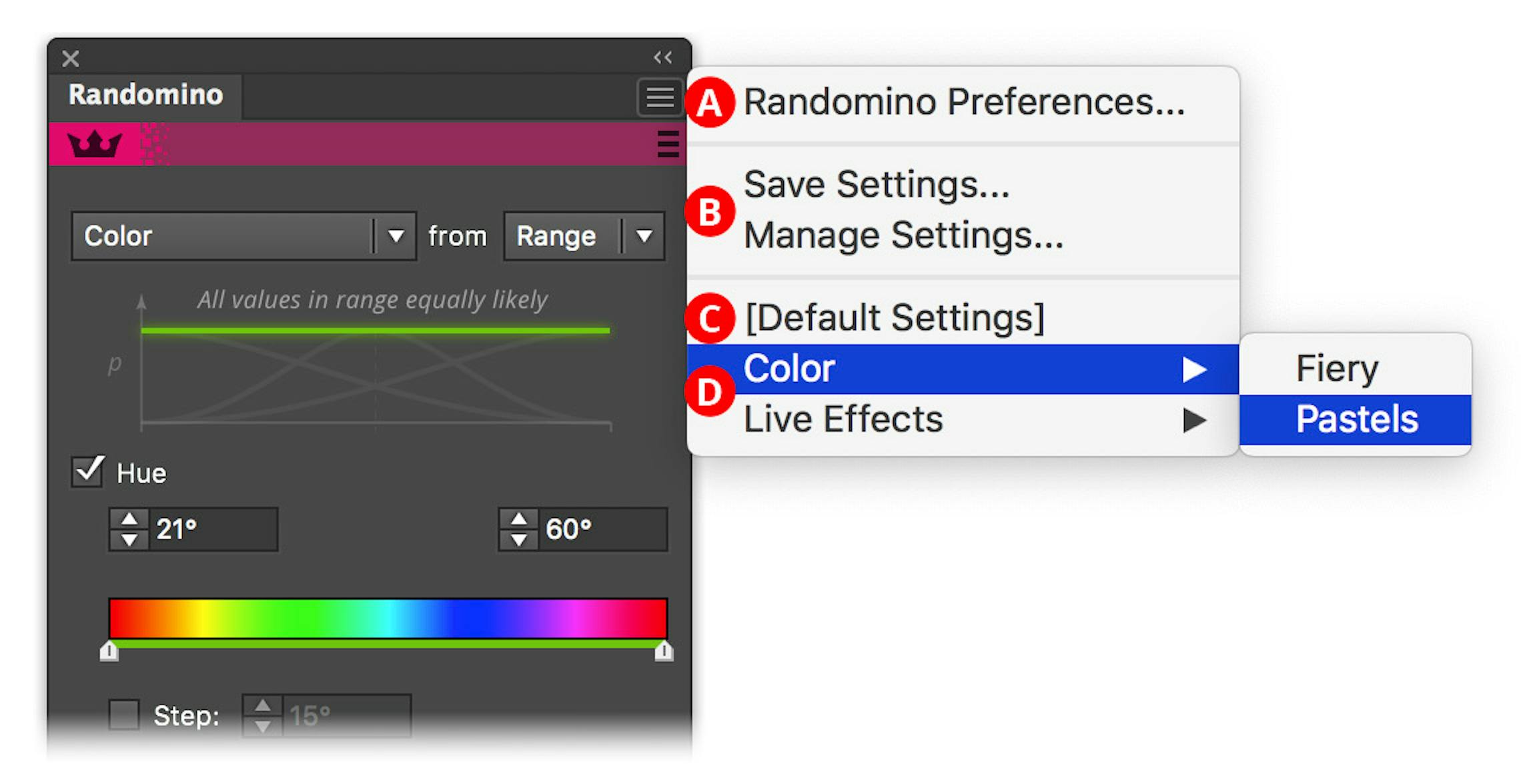 Adobe Illustrator Plugin Randomino from Astute Graphics