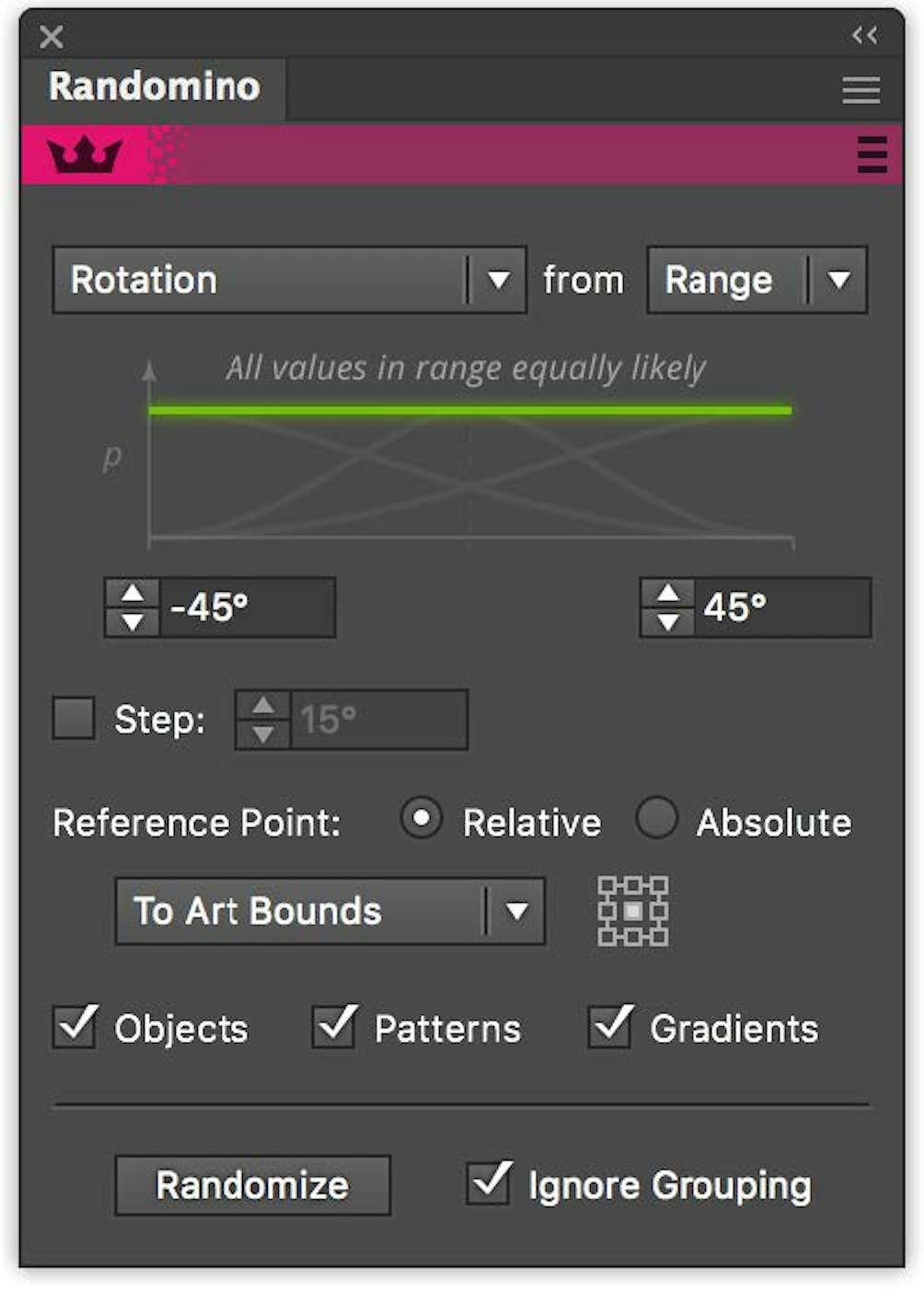 Adobe Illustrator Plugin Randomino from Astute Graphics