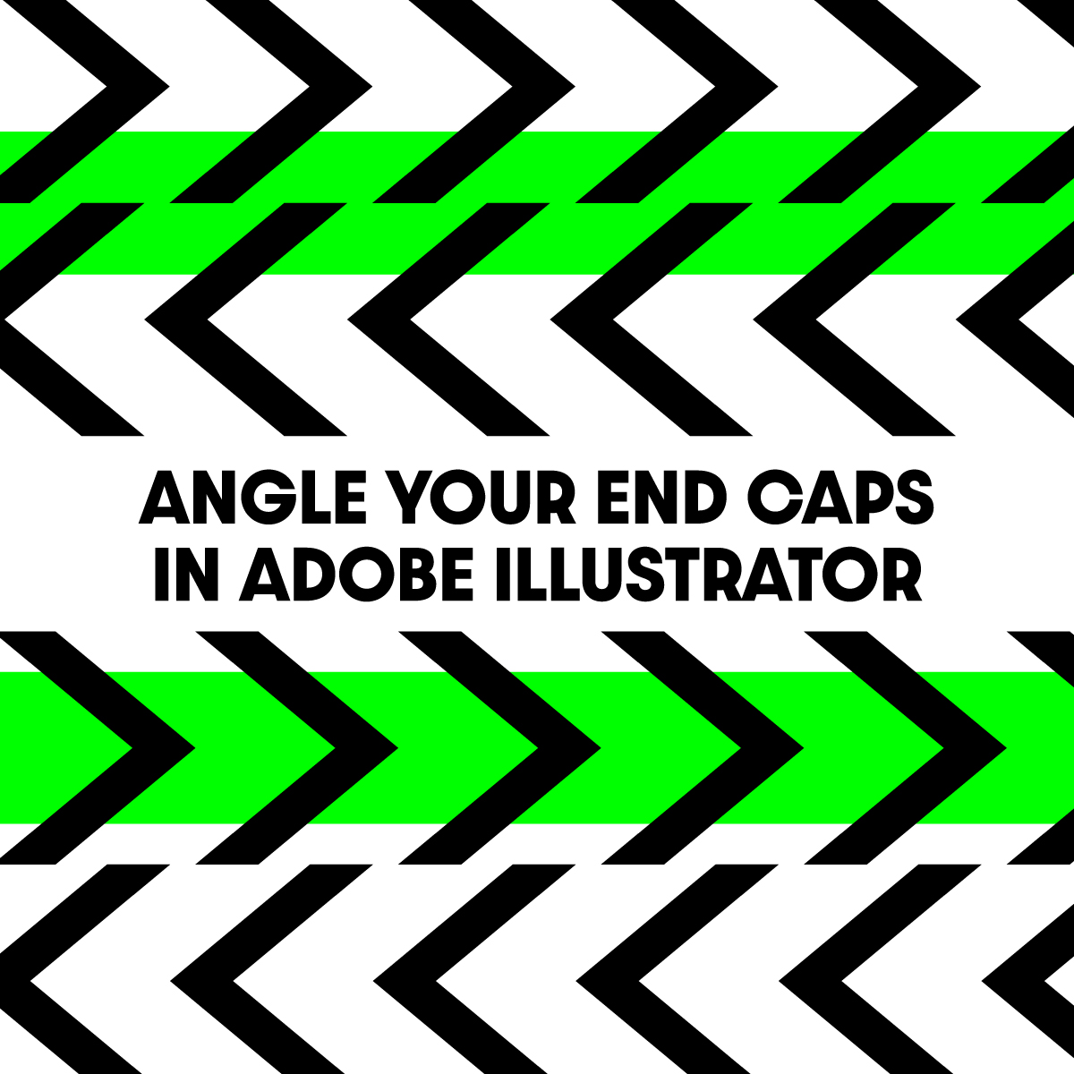 How to change the angle of your end caps in Adobe Illustrator