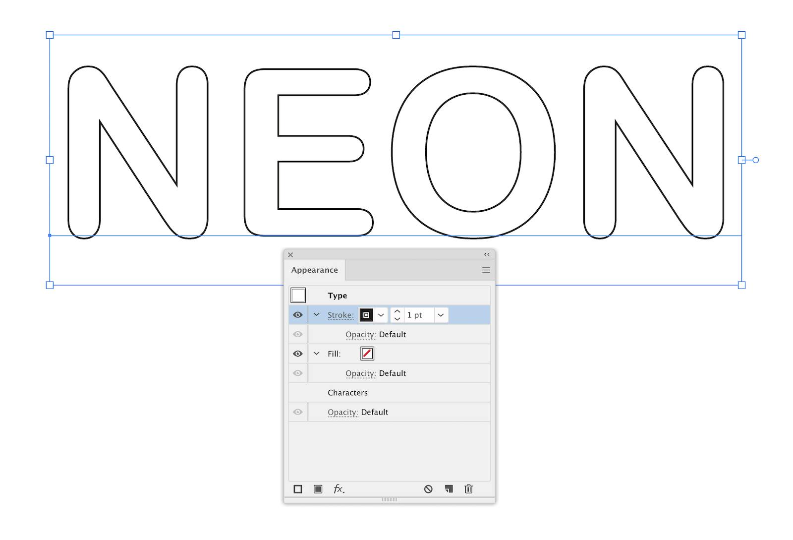 Create neon text effect with Stylism and Adobe Illustrator