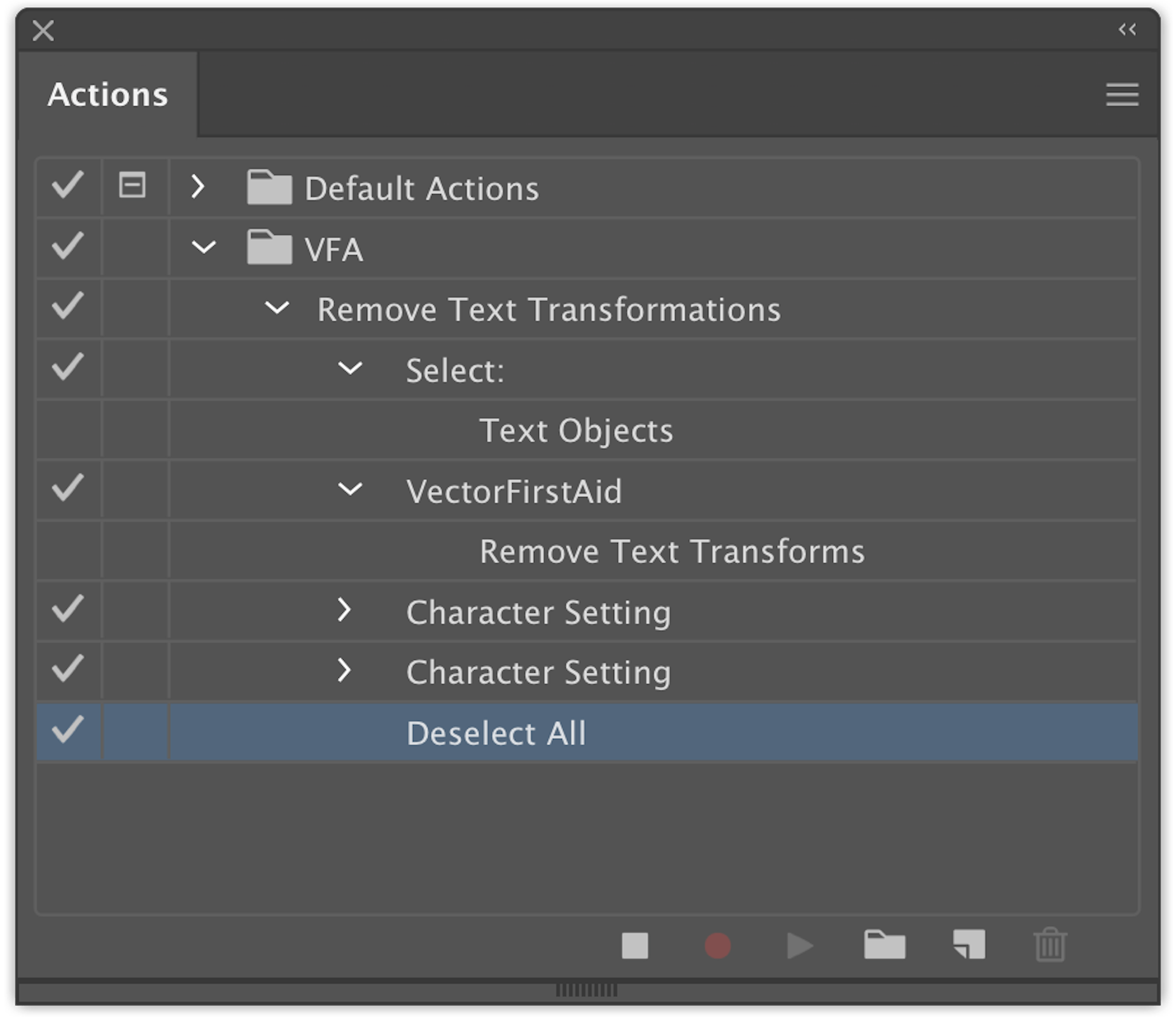 Creating Actions For Vectorfirstaid