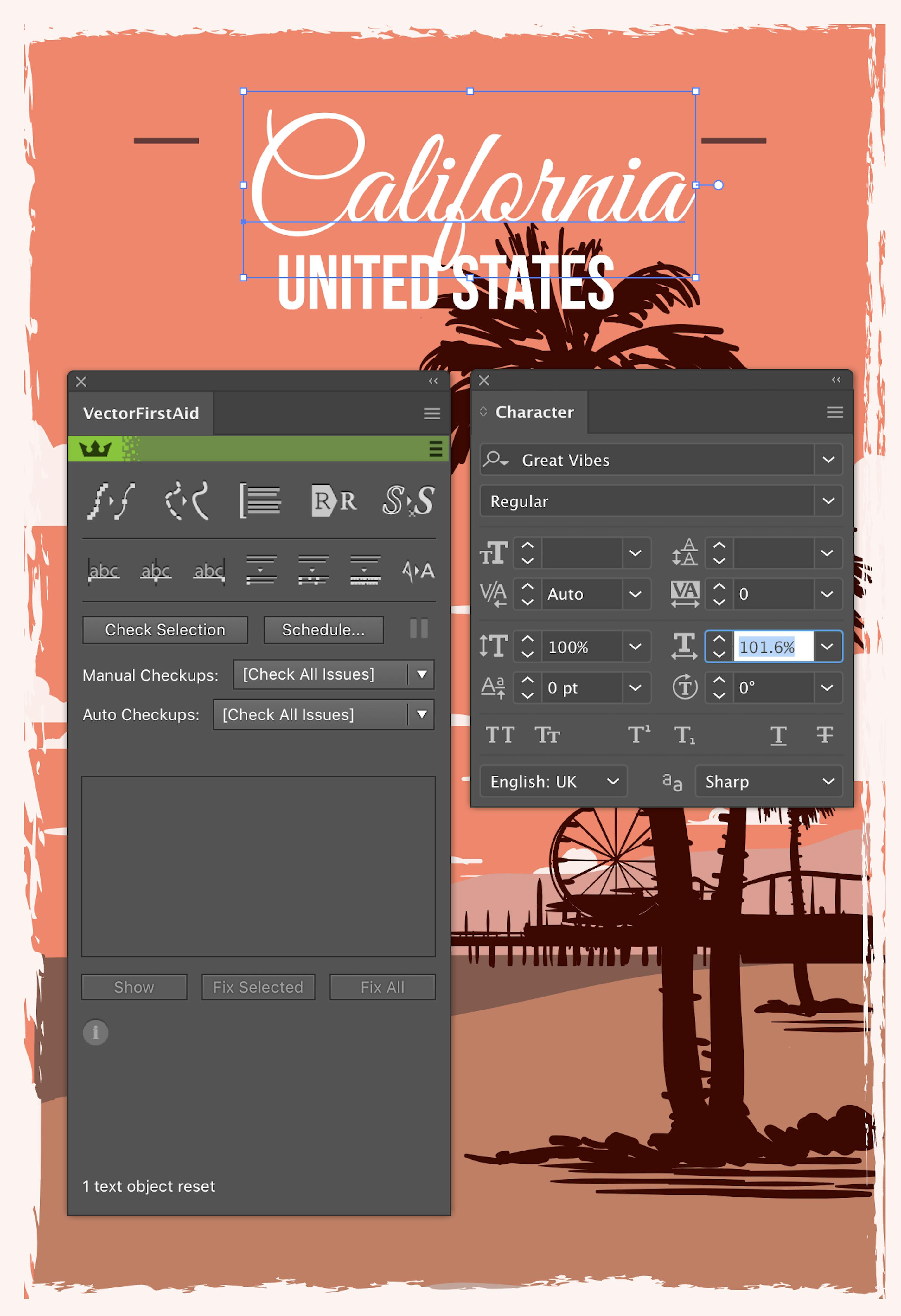 How to convert outlined text to editable text with VectorFirstAid