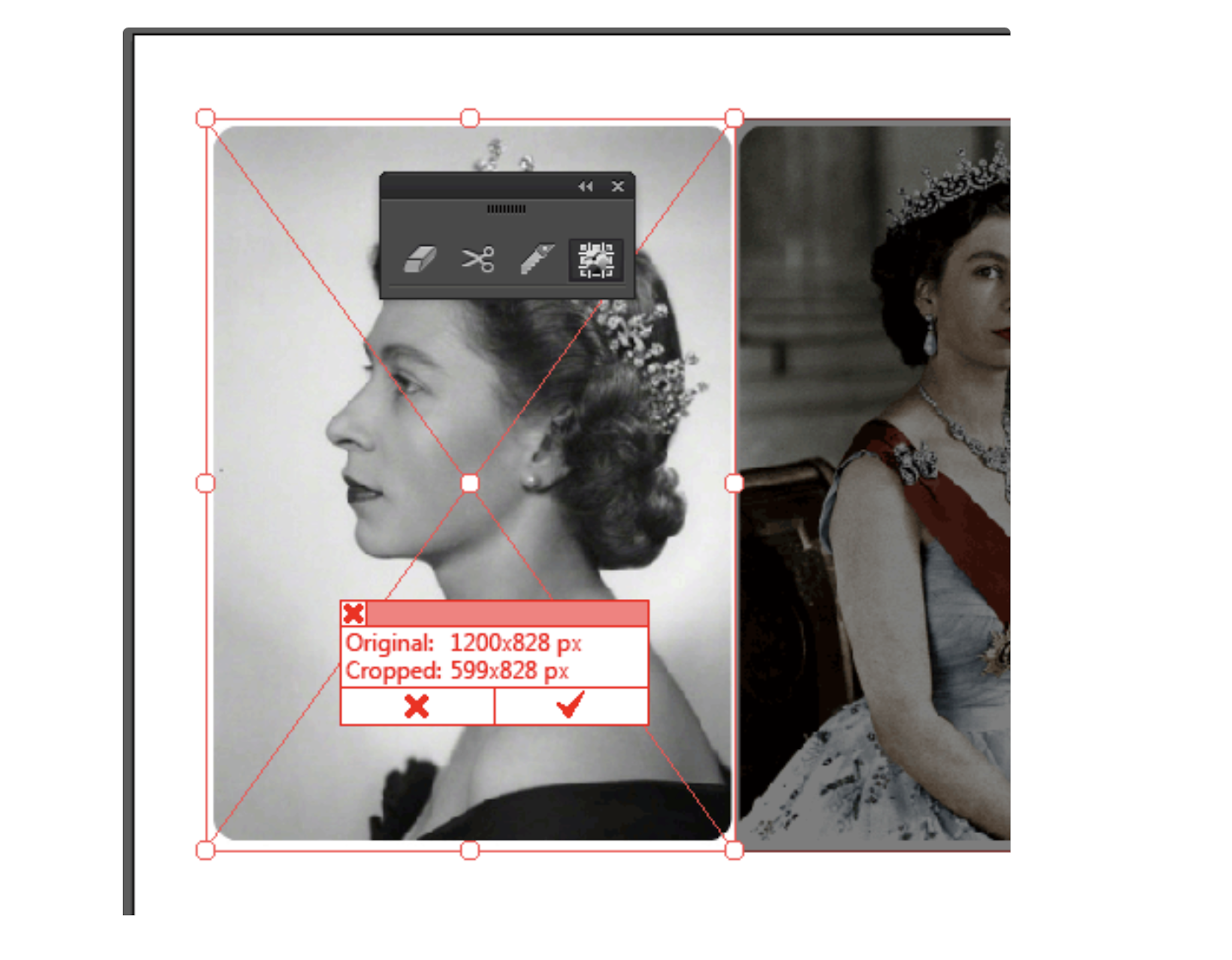 How to create Queen Elizabeth portrait in engraved style with ...
