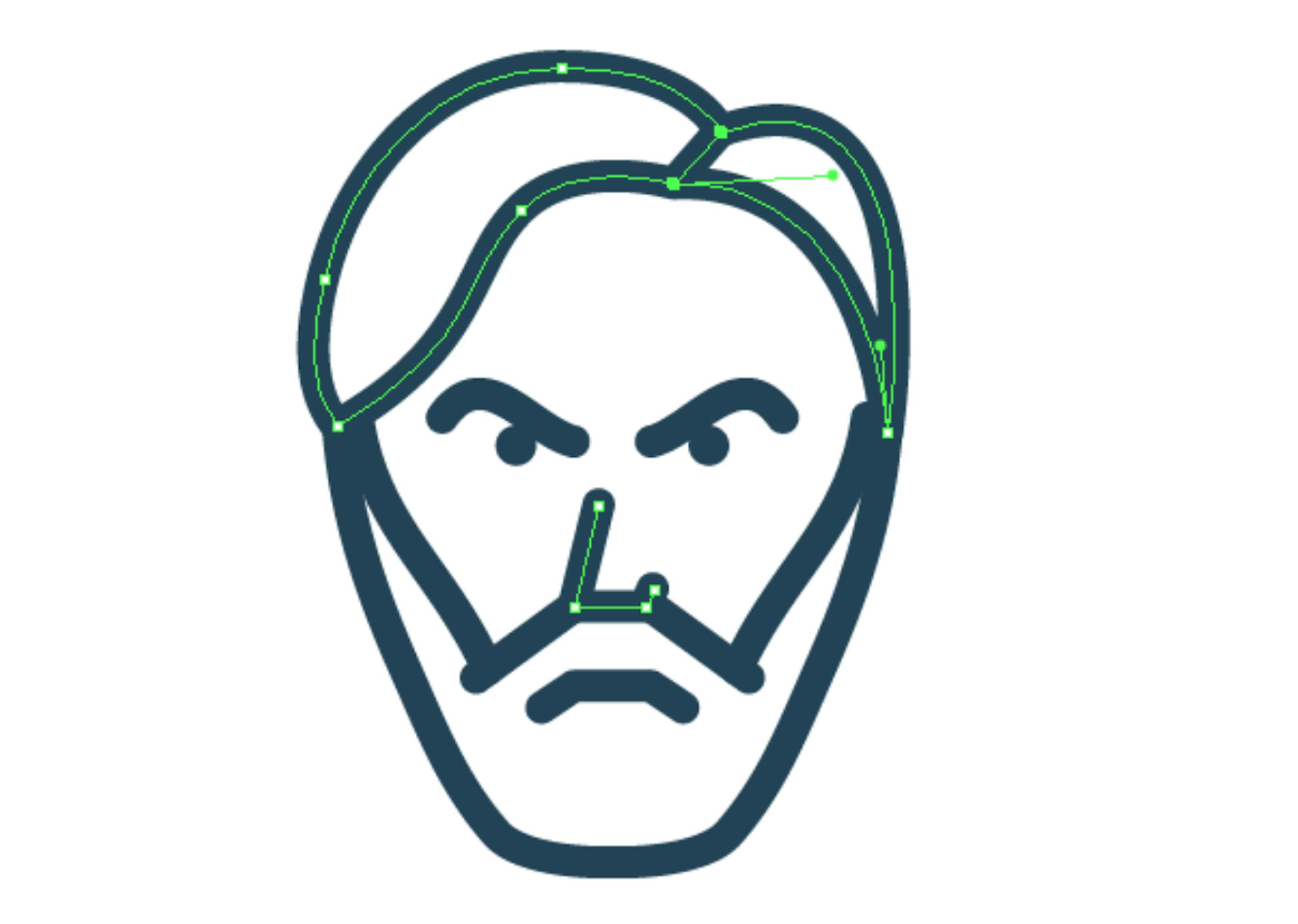 How to create Star Wars icons in a line art style