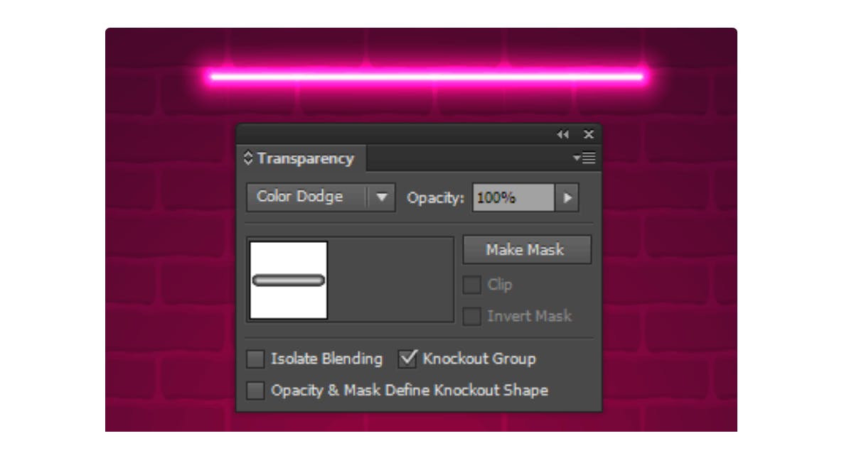 How to create a neon light text effect in Illustrator