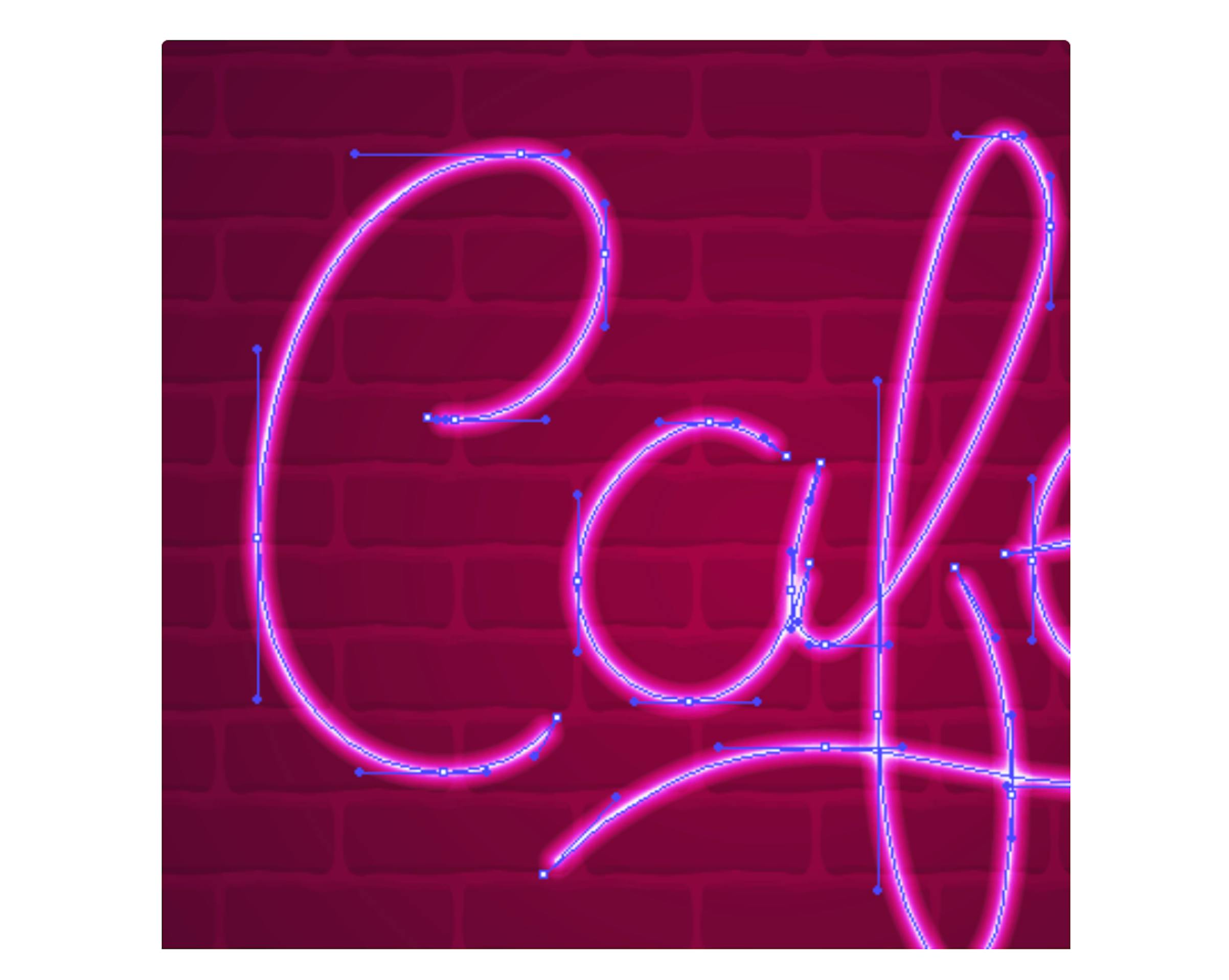 How to create a neon light text effect in Illustrator