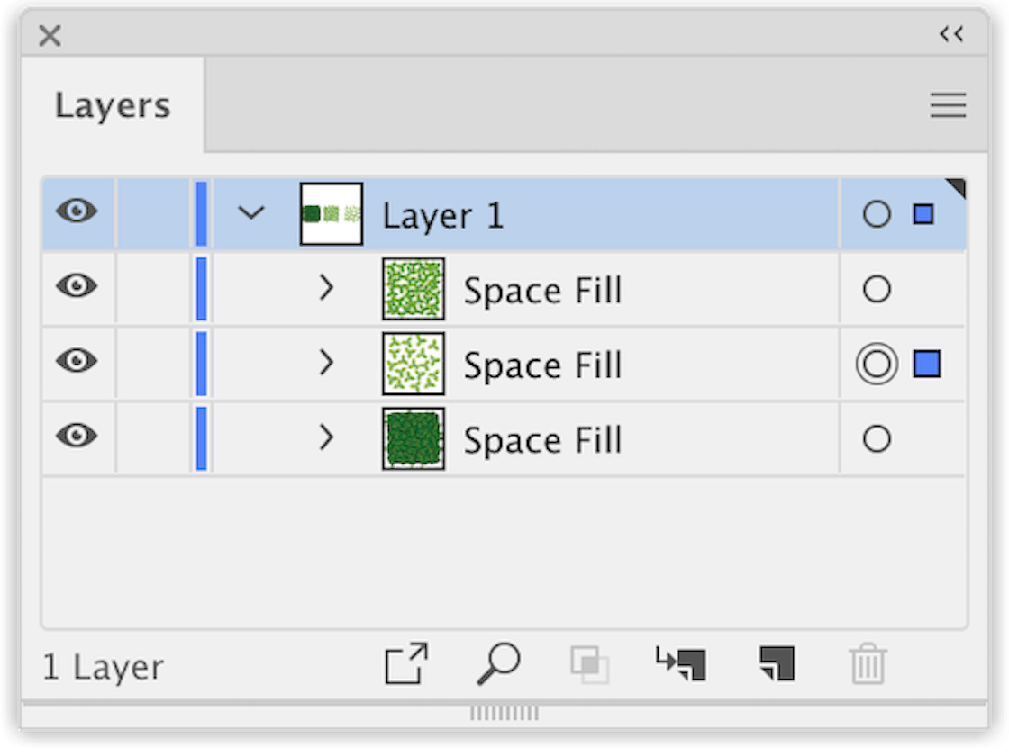 How to create leaves Space Fill with ColliderScribe