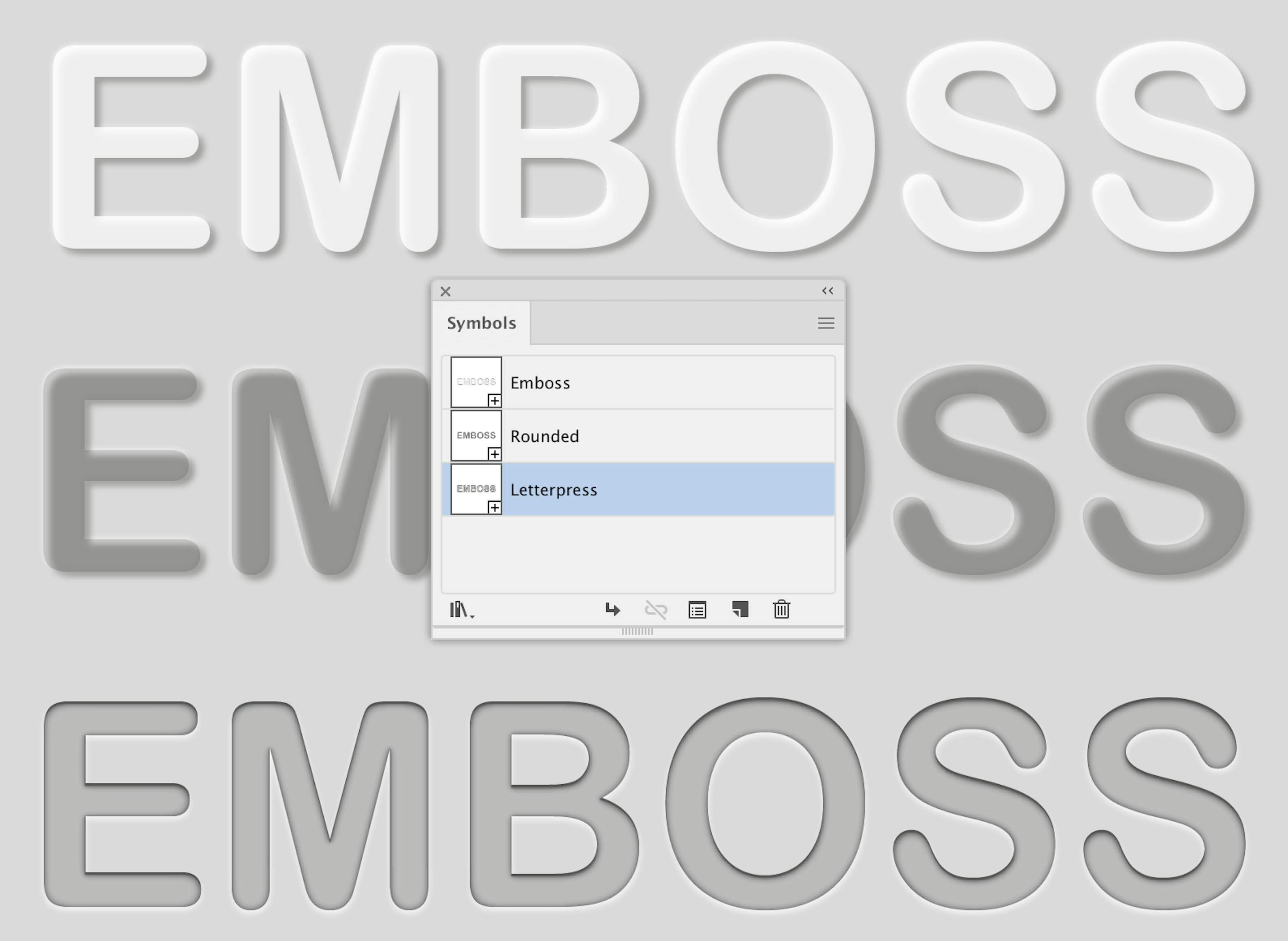 How to create bevel & emboss text effects in Illustrator