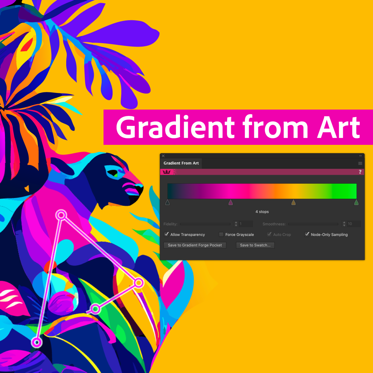 How to get the gradient from your art in Illustrator