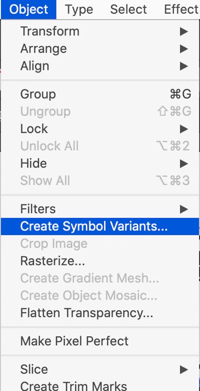 How to make symbol variants
