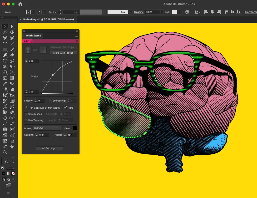 How to make a linocut effect in Illustrator
